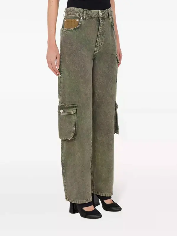 Moschino Straight-leg Cargo Jeans - Green