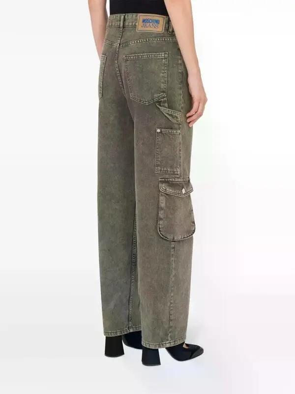 Moschino Straight-leg Cargo Jeans - Green