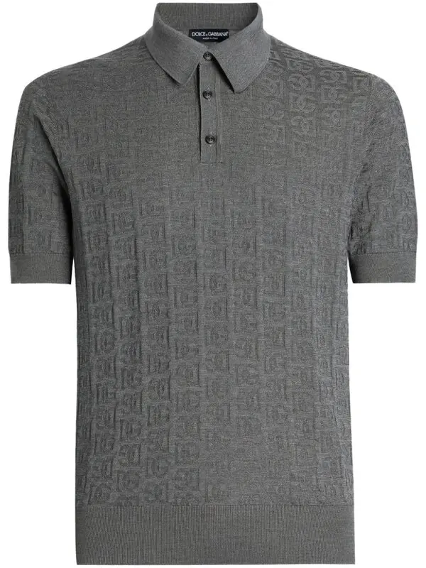 Dolce & Gabbana Logo-jacquard Polo Shirt
