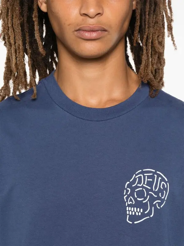 Deus Ex Machina Venice Skull T-shirt - Blue