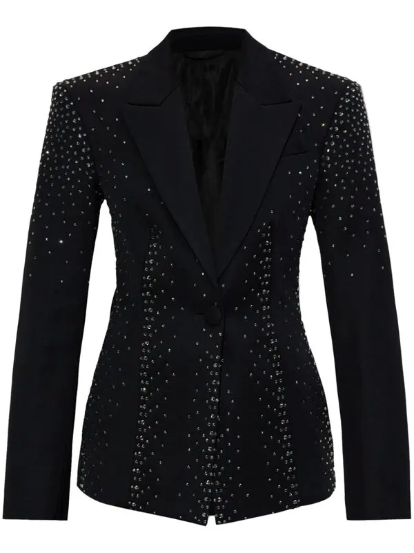 Attico Crystal-embellished Blazer