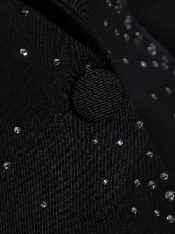 Attico Crystal-embellished Blazer