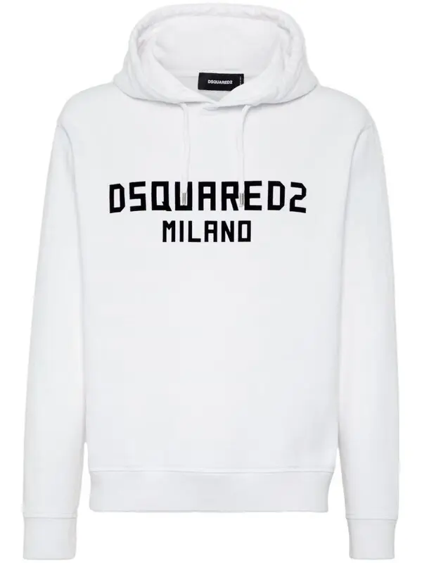 Dsquared2 Milano Logo Hoodie - White