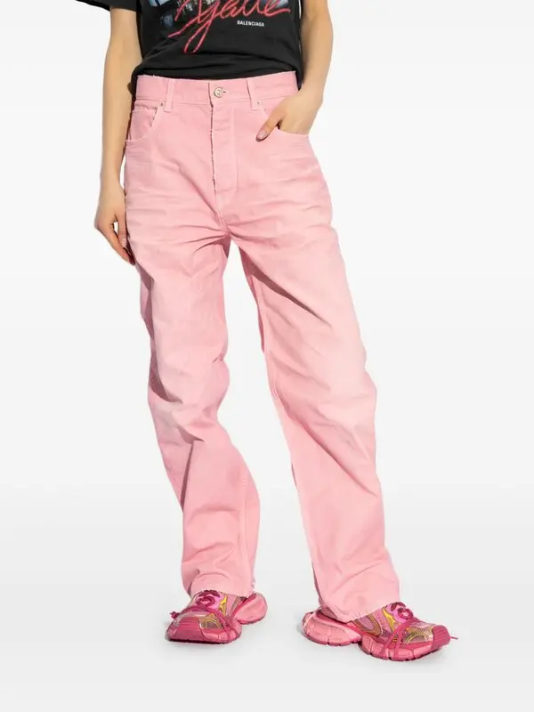 Balenciaga Wide-leg Jeans - Pink