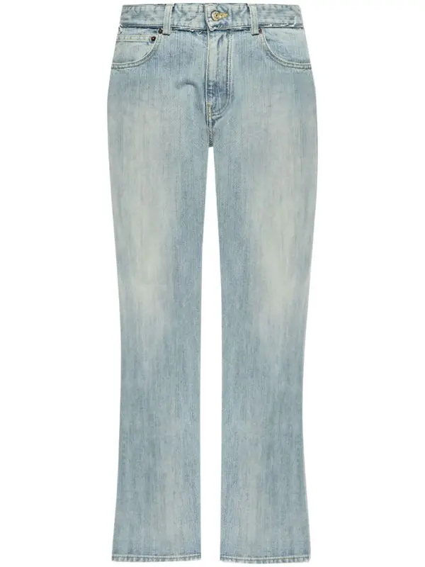 Balenciaga Low-waist Denim Jeans - Blue
