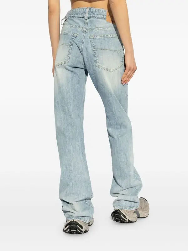 Balenciaga Low-waist Denim Jeans - Blue