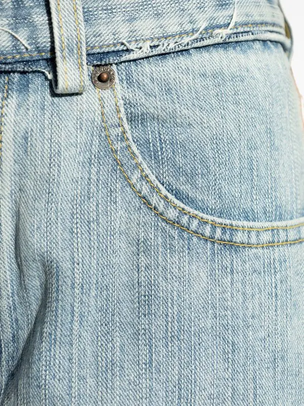 Balenciaga Low-waist Denim Jeans - Blue