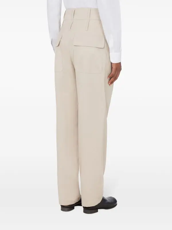 Moschino High-waisted Trousers - Neutrals
