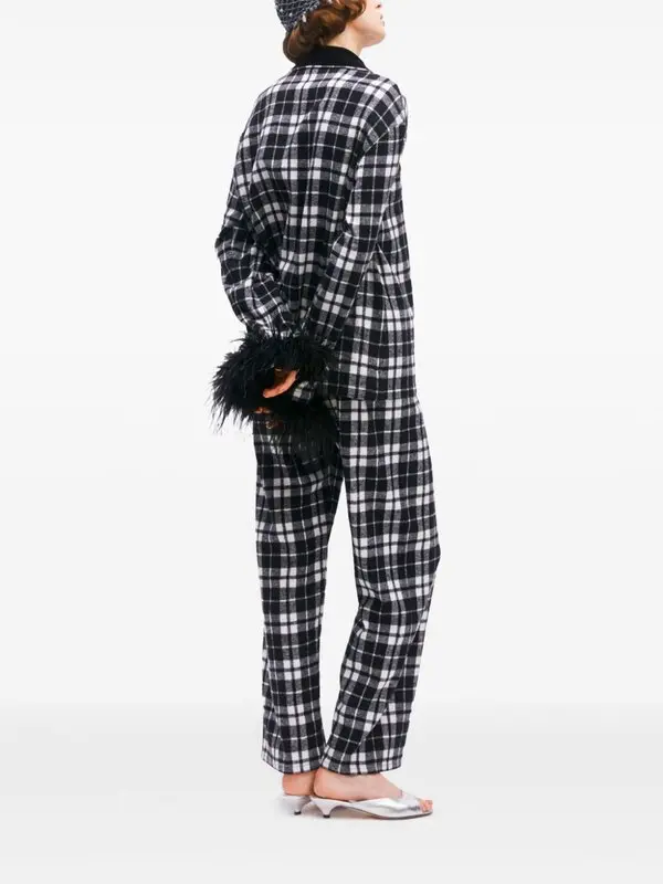 Sleeper Checked Flannel Pyjama Set - Black