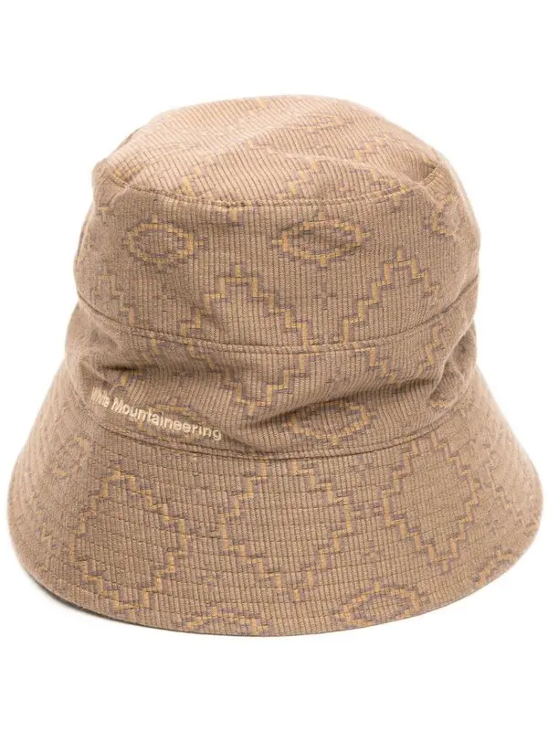 WHITE MOUNTAINEERING Patterned Bucket Hat - Neutrals