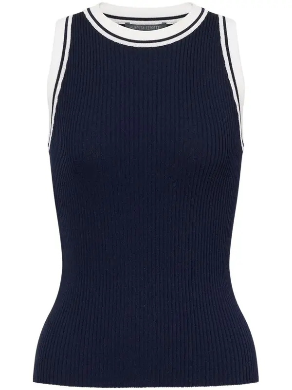 Alberta Ferretti Ribbed-knit Top