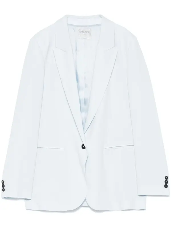 FORTE_FORTE Crepe Blazer - Blue