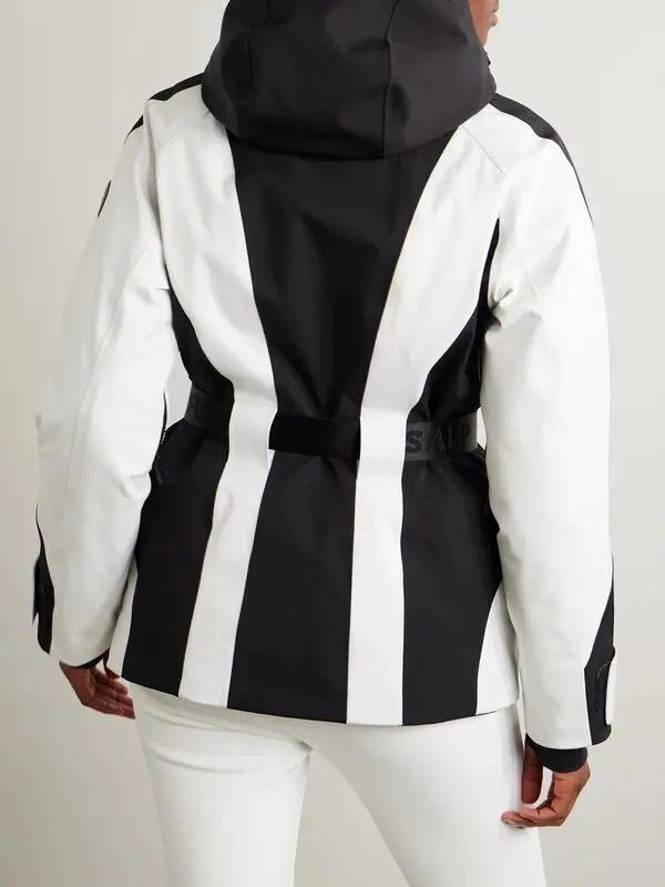 Fusalp Lexa Belted Hooded Two-tone Ski Jacket