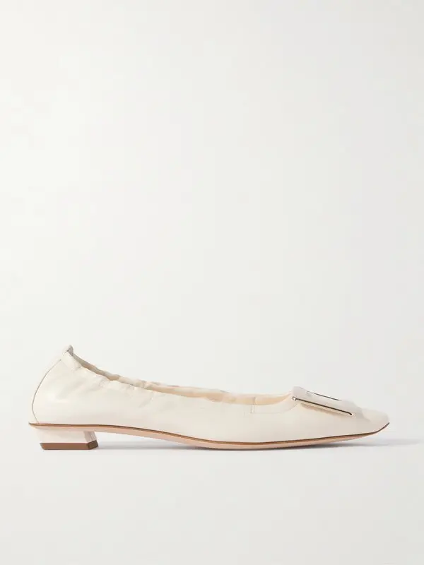 ROGER VIVIER Belle Vivier Embellished Ballet Flats