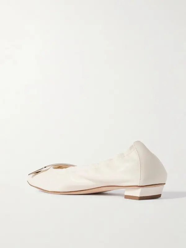 ROGER VIVIER Belle Vivier Embellished Ballet Flats