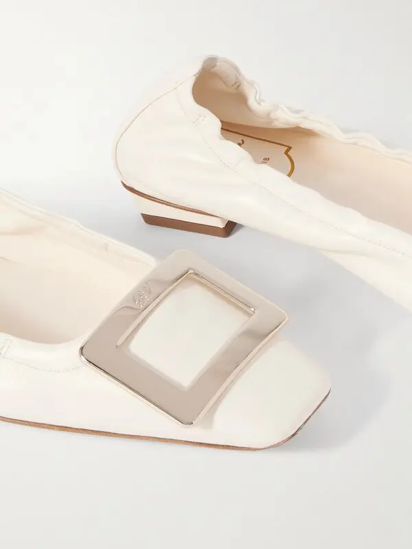 ROGER VIVIER Belle Vivier Embellished Ballet Flats