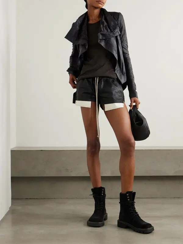 Rick Owens Naska Leather Biker Jacket
