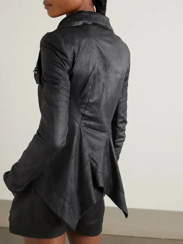 Rick Owens Naska Leather Biker Jacket
