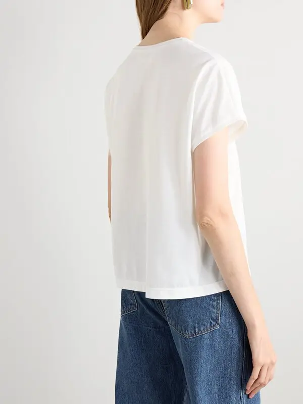 Khaite Devra Cotton-blend Jersey T-shirt