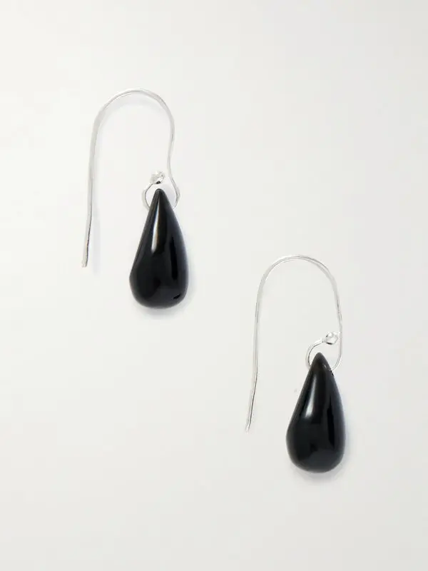 SOPHIE BUHAI Droplet Onyx Earrings - Black