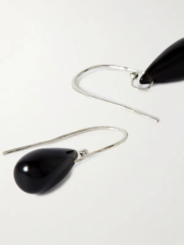 SOPHIE BUHAI Droplet Onyx Earrings