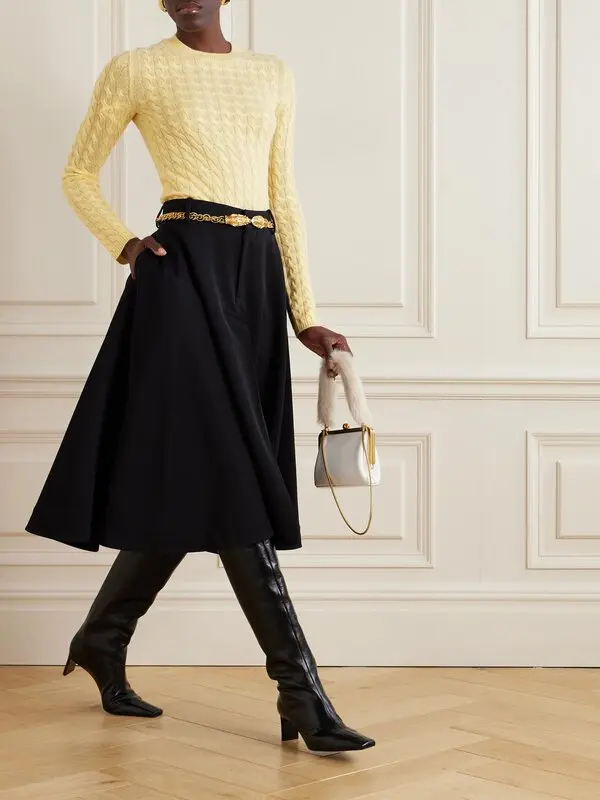 Altuzarra Milla Cable-knit Cashmere Sweater - Yellow