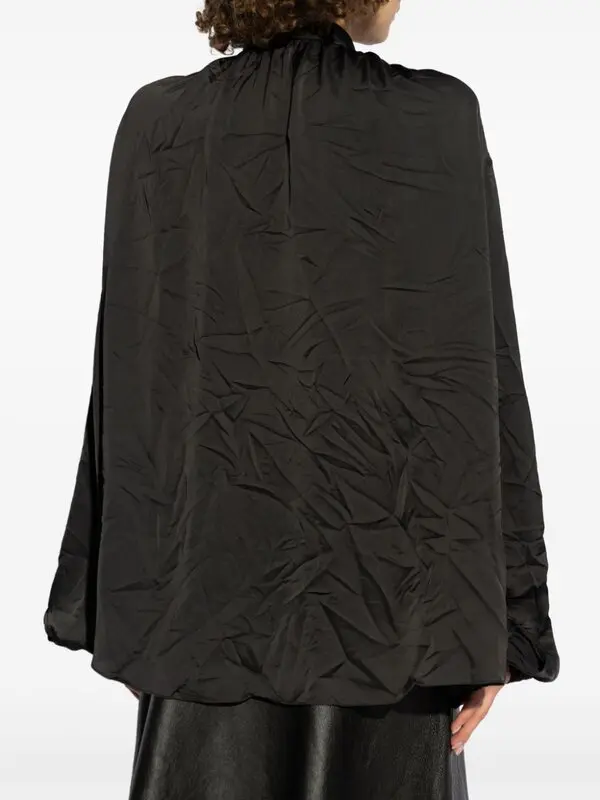 Balenciaga Pussy Bow-collar Shirt