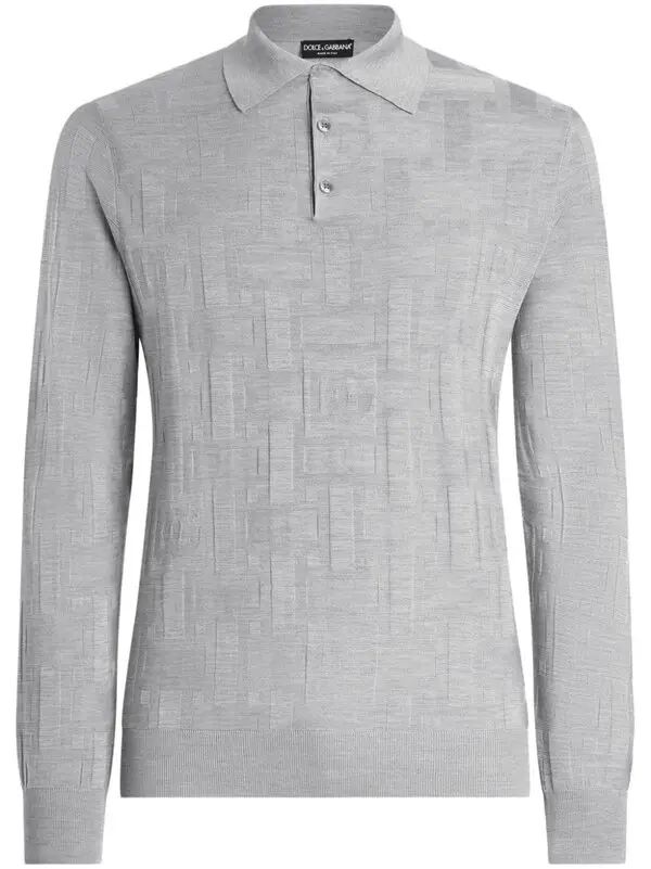 Dolce & Gabbana Fine-knit Polo Shirt