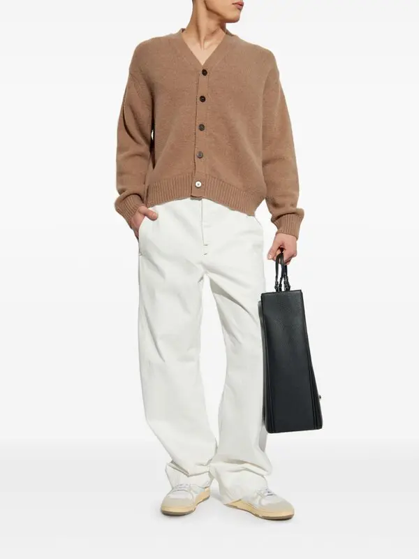 Jacquemus Ribbed-knit Cardigan - Brown