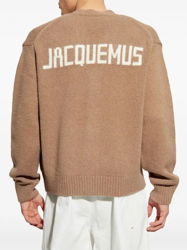 Jacquemus Ribbed-knit Cardigan - Brown