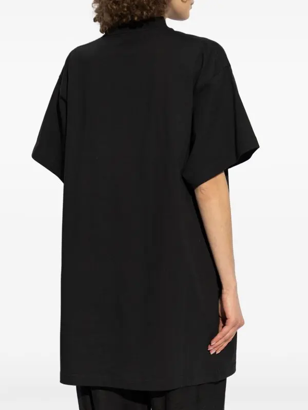 Balenciaga Logo-studded T-shirt - Black