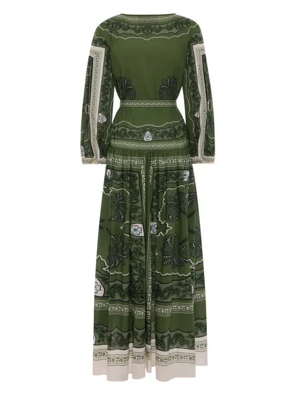 La DoubleJ Viviana Maxi Dress - Green