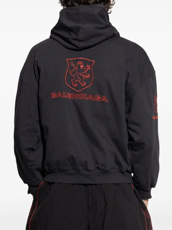 Balenciaga Logo-embroidered Hoodie