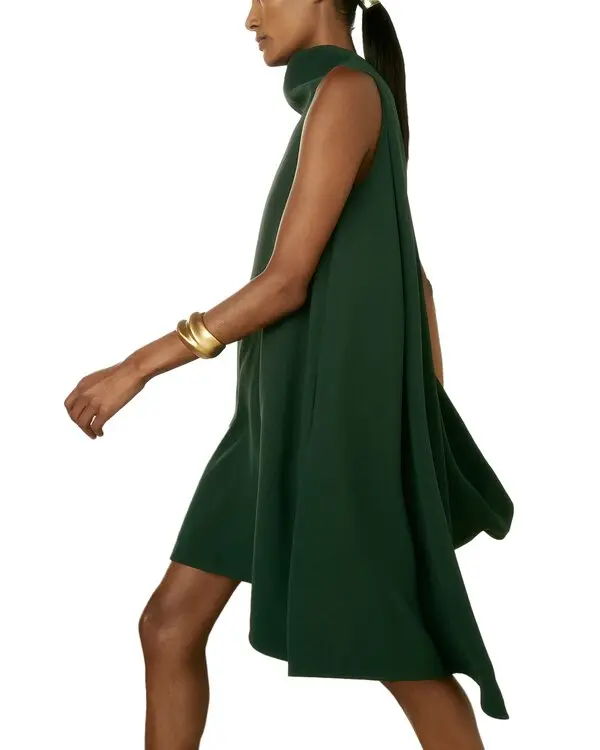 Reiss Shauna High Neck Mini Dress In Green - 51% Off | Editorialist