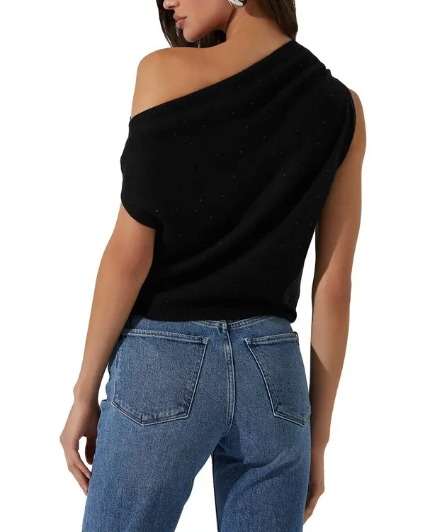 Astr The Label Dezina One-shoulder Sweater