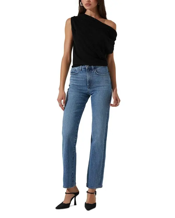 Astr The Label Dezina One-shoulder Sweater