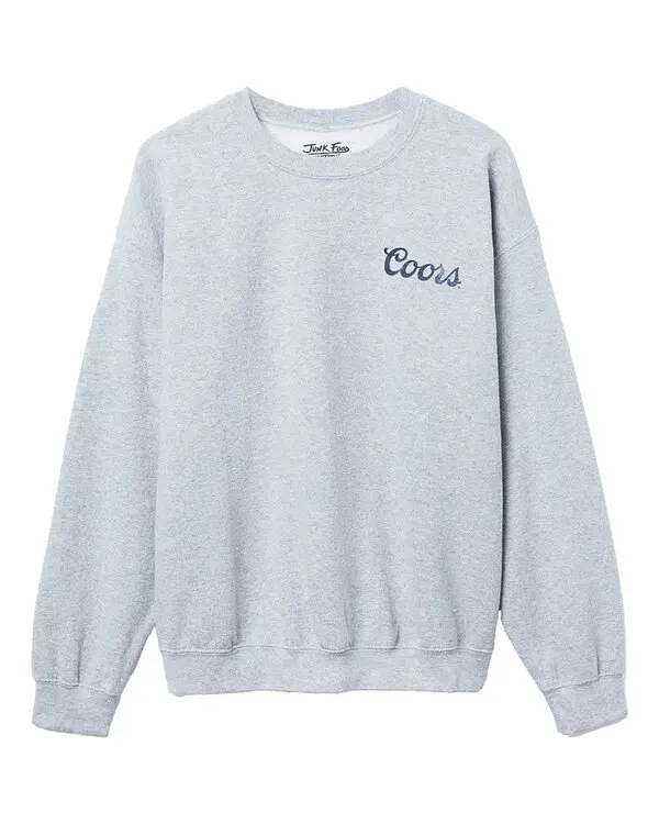 Junk Food Clothing Coors Fleece Sweatshirt - Heather Gray