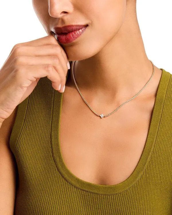 Zoe Chicco 14k Yellow Diamond Pendant Necklace - Gold