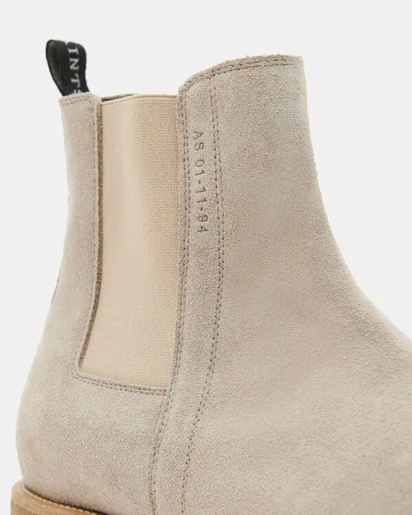 Allsaints Rhett Suede Chelsea Boots - Sand | Editorialist display picture 1