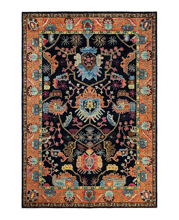 Bloomingdale'S Serapi M1999 Area Rug, 6' X 8'11 - Navy