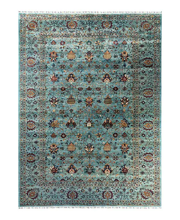 Bloomingdale'S Tribal M1999 Area Rug, 8'9 X 12 - Light/blue