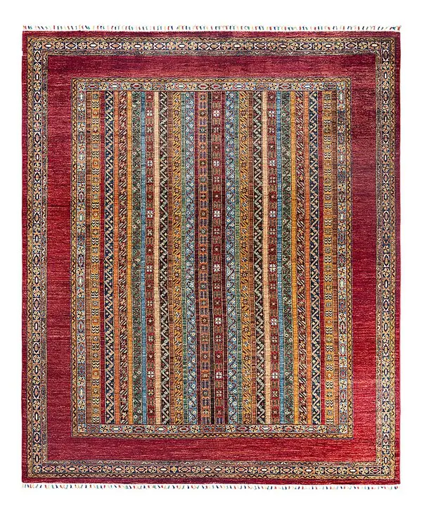 Bloomingdale'S Tribal M1999 Area Rug, 8'2 X 9'10 - Red