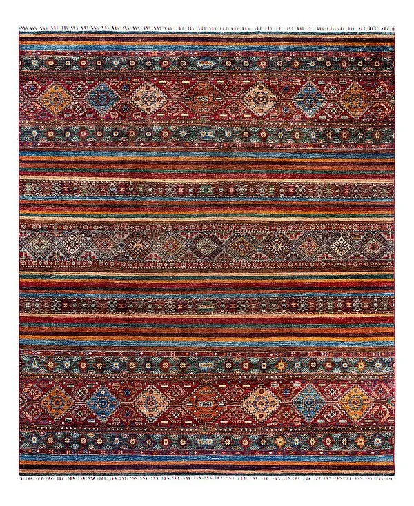 Bloomingdale'S Tribal M1999 Area Rug, 8'3 X 9'7 - Red