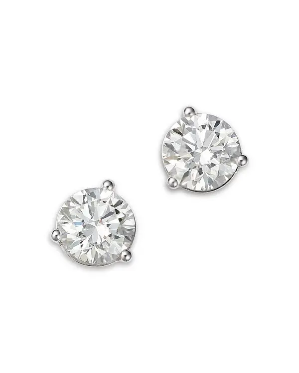 Bloomingdale'S 2.0 Tcw Certified Lab Grown Diamond Stud Earrings - White