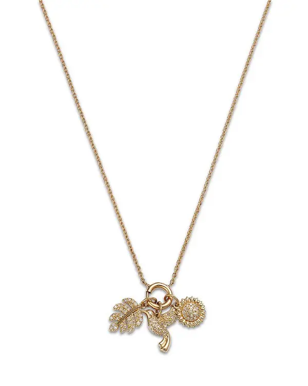Bloomingdale'S Diamond Garden Inspired Charm Necklace - Gold