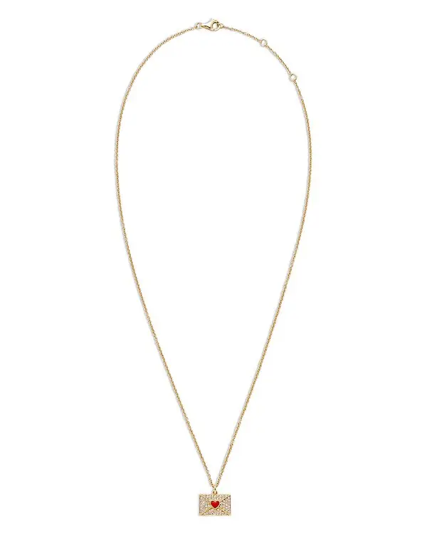 Yvonne Léon Ma Declaration Diamond And Heart Pendant Necklace - Yellow Gold