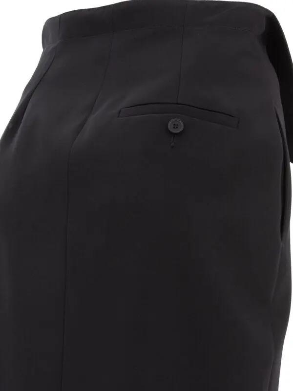 Alexander McQueen Folded-edge Midi Skirt