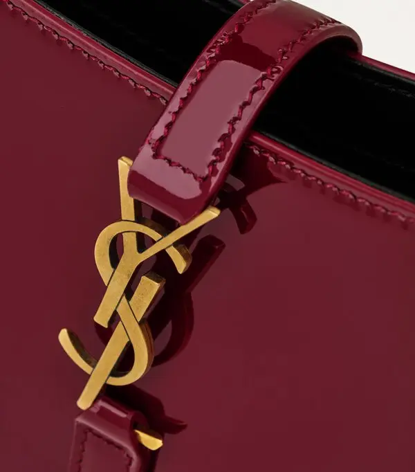 Saint Laurent Mini Patent Leather Le 5 À 7 Shoulder Bag - Red