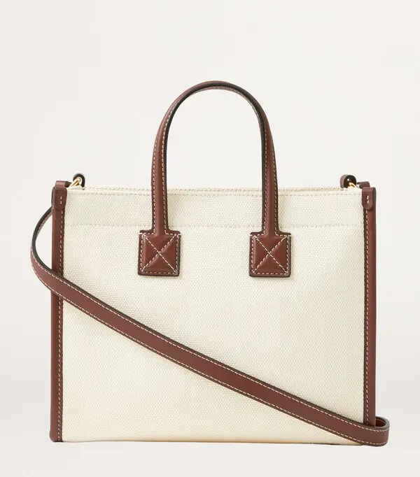 Burberry Mini Canvas Tote Bag - Brown