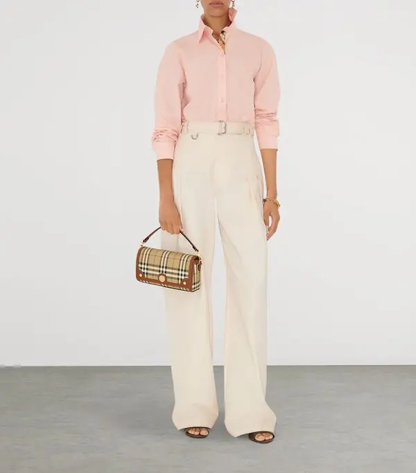Burberry Check Top-handle Bag